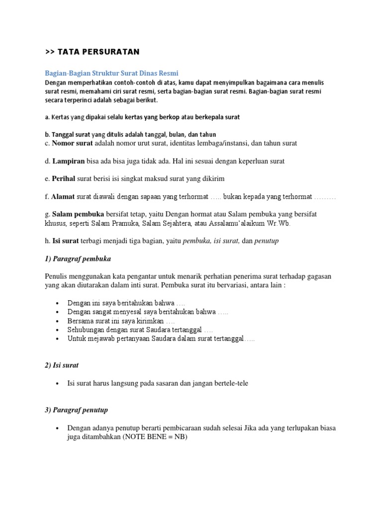 Contoh Surat Resmi | PDF