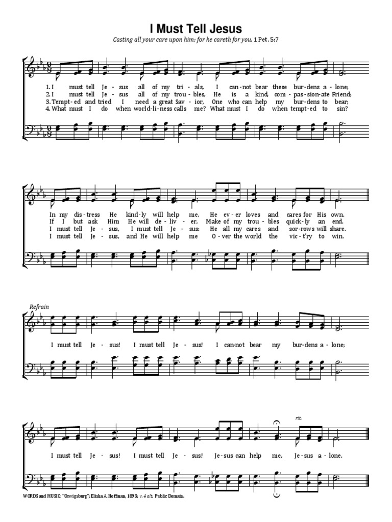 I Must Tell Jesus PDF | PDF