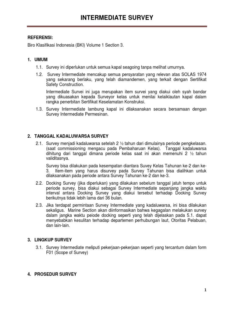 Intermediate Survey | PDF