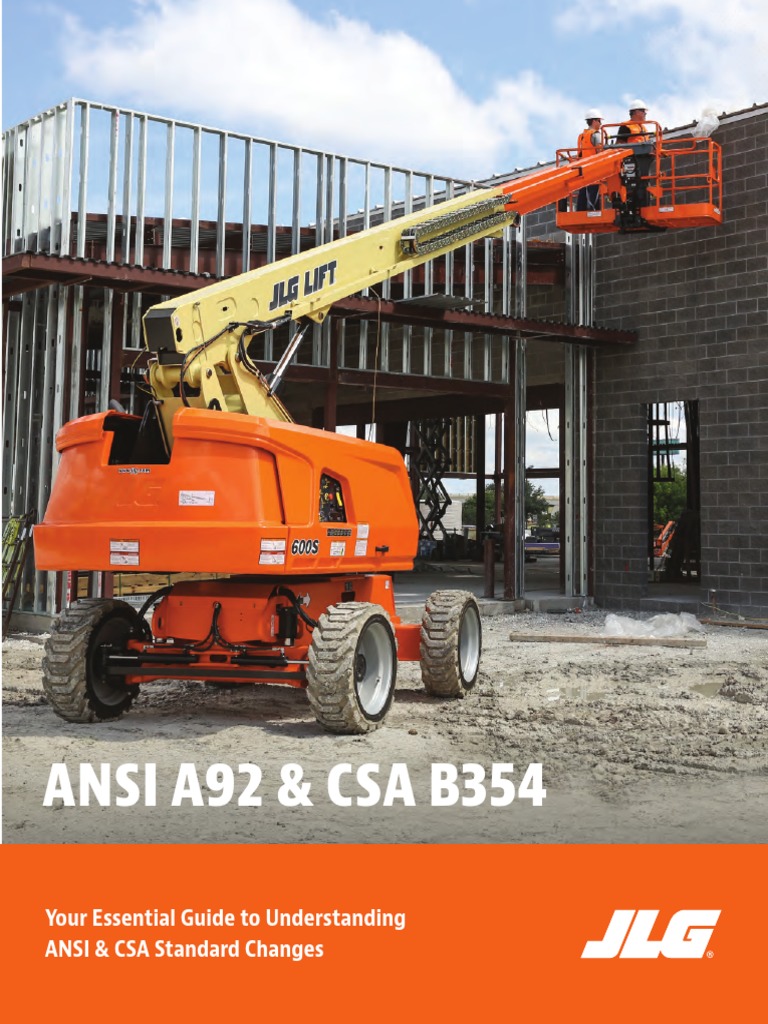 JLG ANSI & CSA Standards Readiness Guide | PDF | Safety | Elevator
