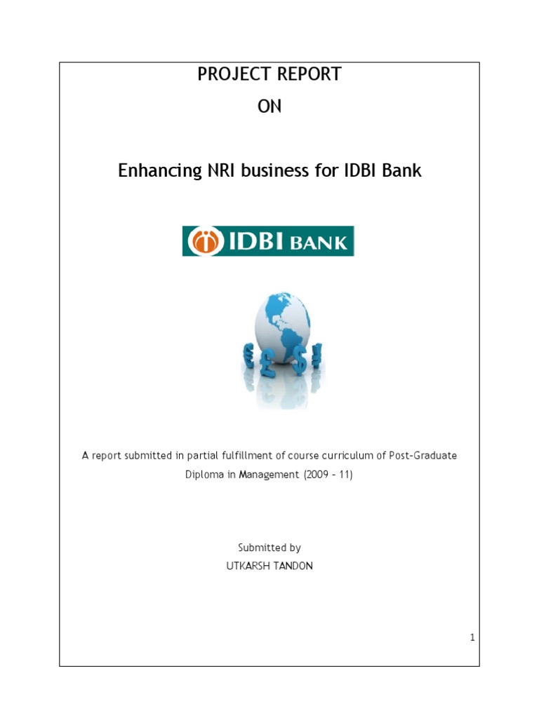 Utkarsh Project Report | PDF | Banks | Reserve Bank Of India
