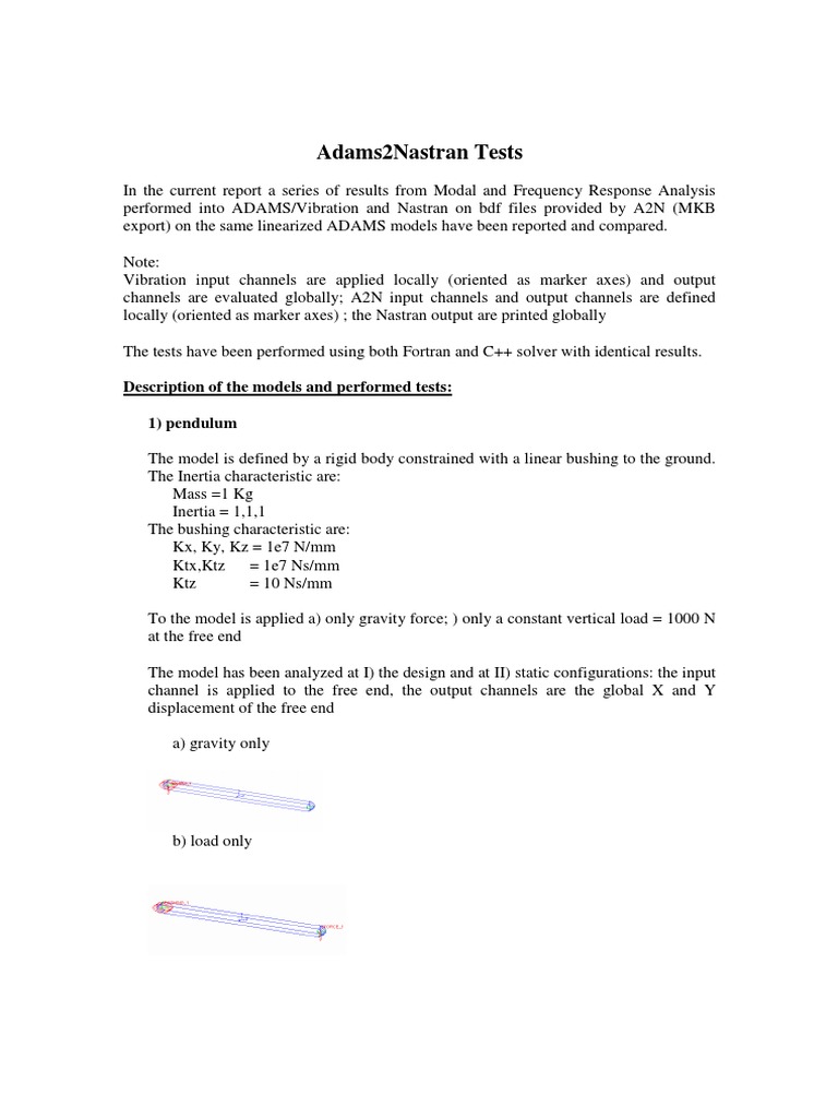 Adams 2 Nast Ran Tests | Download Free PDF | Mechanical Engineering ...