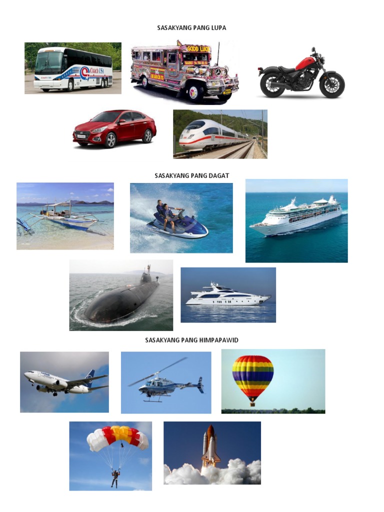 Sasakyang Pang Lupa Dagat at Himpapawid | PDF