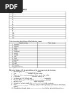 Noun Underlining Practice Exercises | PDF