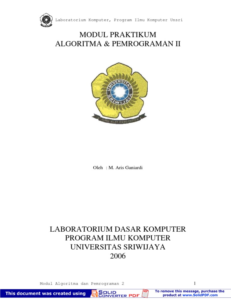 Modul Algoritma Dan Pemrograman II C++ | PDF | Komputer