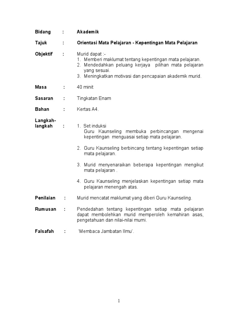 Modul LDK Tingkatan 6 | PDF