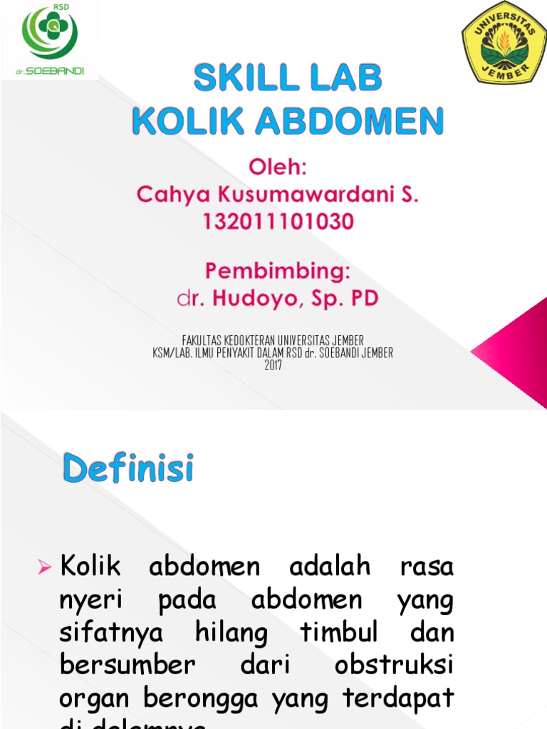 Skill Lab - Kolik Abdomen Diastri | PDF