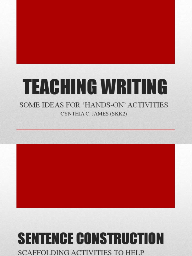 Hands-On Writing Activities Guide | PDF | Sentence (Linguistics) | Syntax