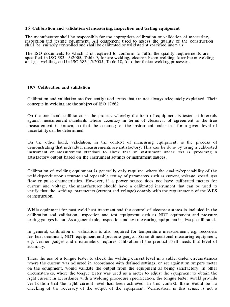 16 Calibration and Validation of Measuring | PDF | Calibration ...