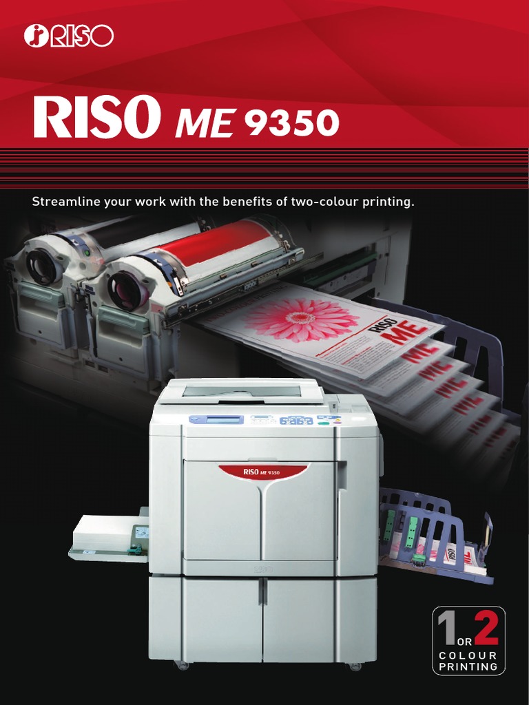 RISO ME9350 BROCHURE - Compressed PDF | PDF | Paper | Image Scanner