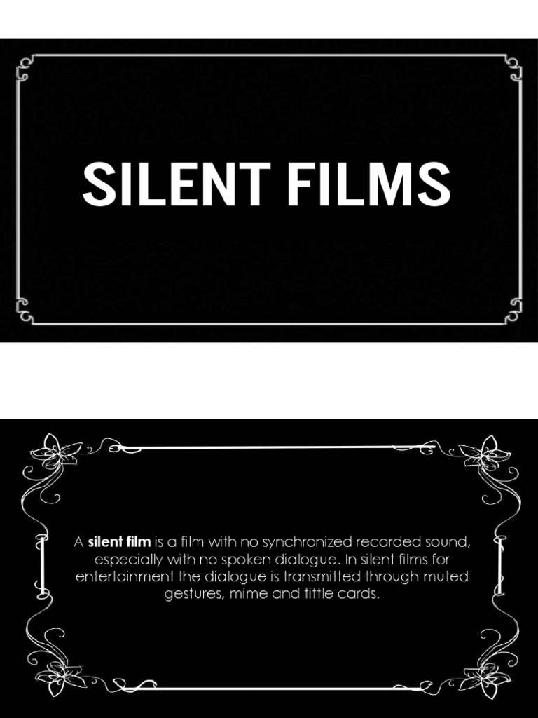 silent film powerpoint | Silent Film | Frame Rate