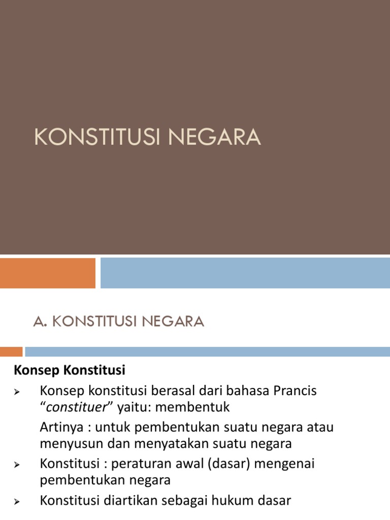 Konstitusi Negara Indonesia | PDF