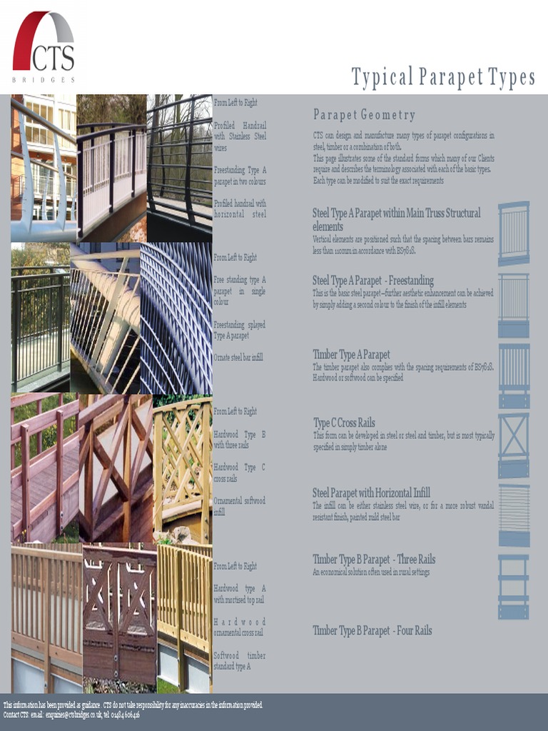 Parapet Types PDF | Lumber | Steel