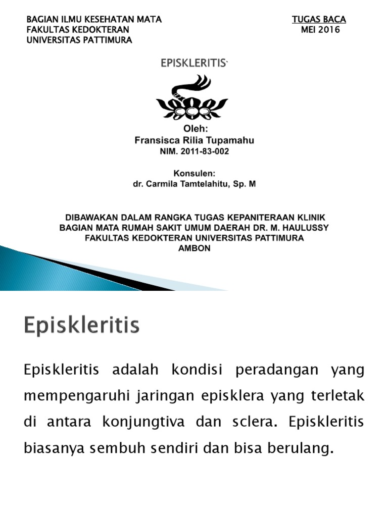 EPISKLERITIS | PDF | Sains & Matematika