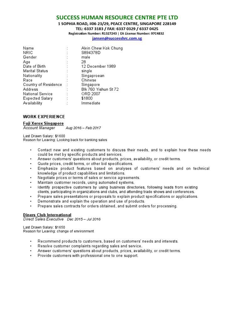 Alvin Chew Kok Chung | PDF | Business | Economies