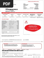 Airtel Broadband Bill | PDF | Invoice | Cheque