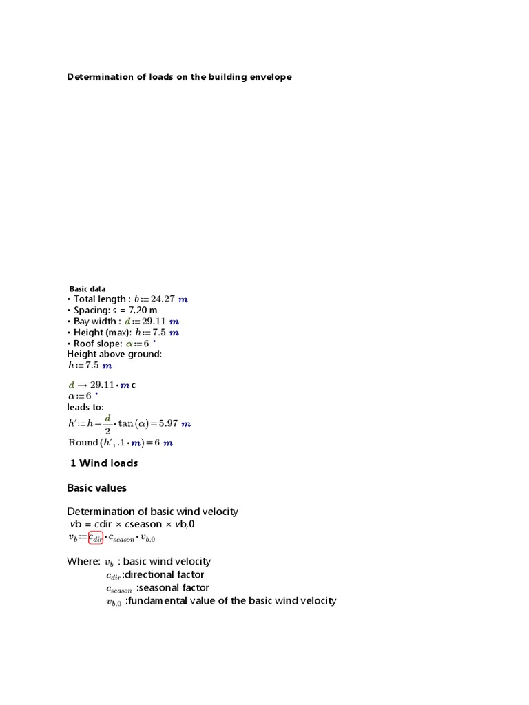 Determination of Loads On The Building Envelope | PDF | Science ...