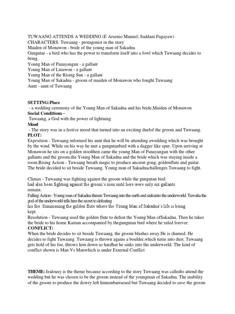 Tuwaang | PDF | Wedding