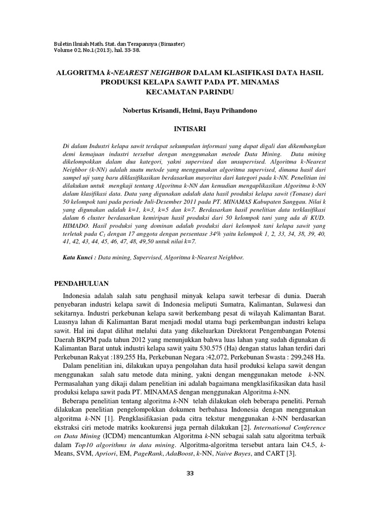 Metode Klasifikasi Menggunakan KNN PDF | PDF