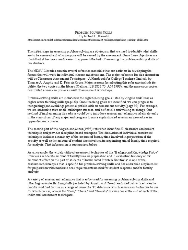 Problem Solving Cats | PDF