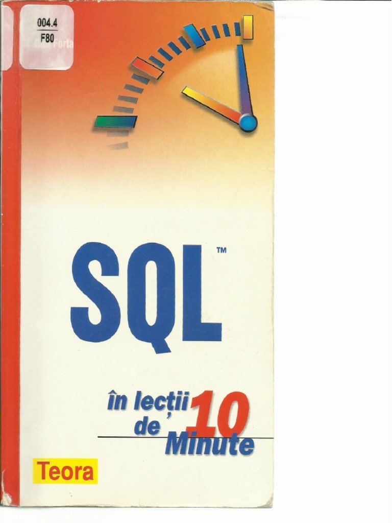 SQL in Lectii de 10 Minute | PDF
