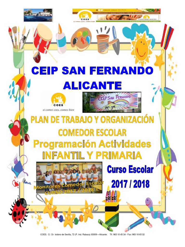 Plan de Comedor 2017 - 2018 | PDF | Comportamiento | Science