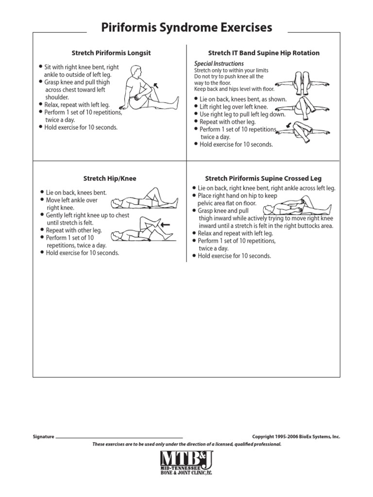Piriformis Stretches Pdf