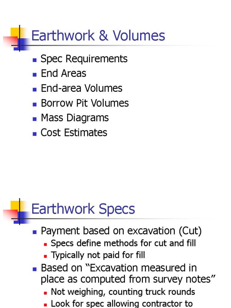 Earthwork & Volumes | PDF | Civil Engineering | Engineering