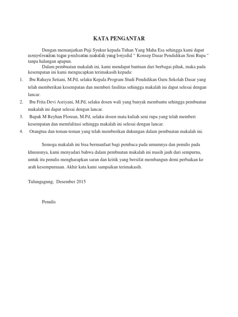 Kata Pengantar | PDF