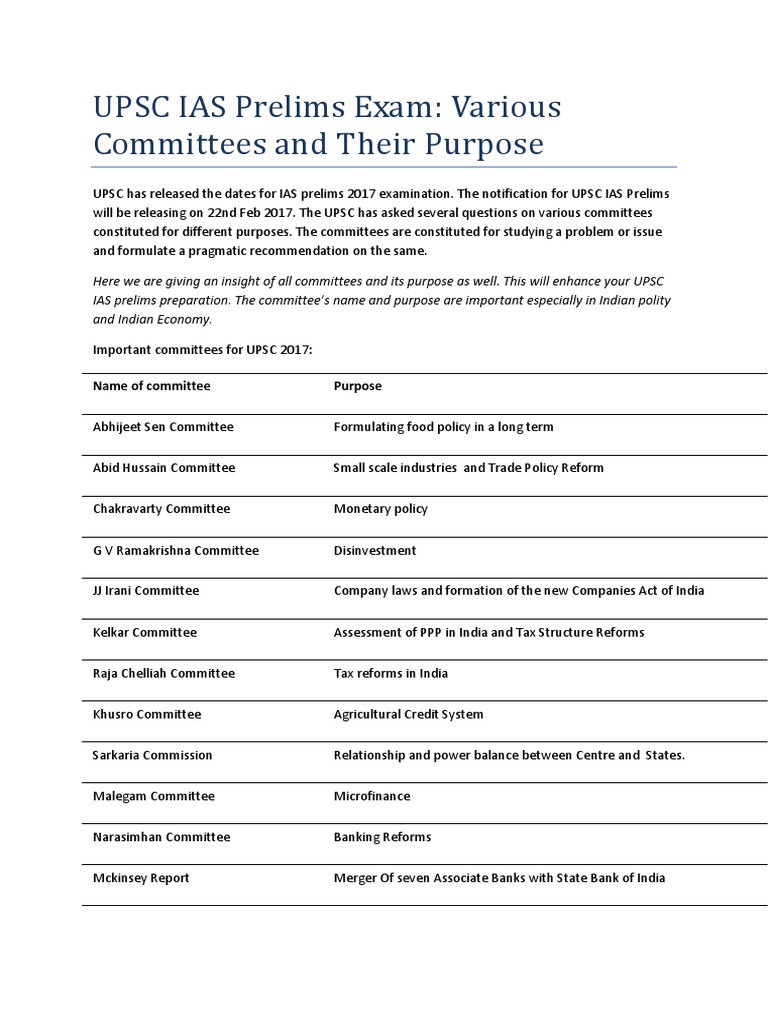 Committe and Its Formulation | PDF | Economies | Government