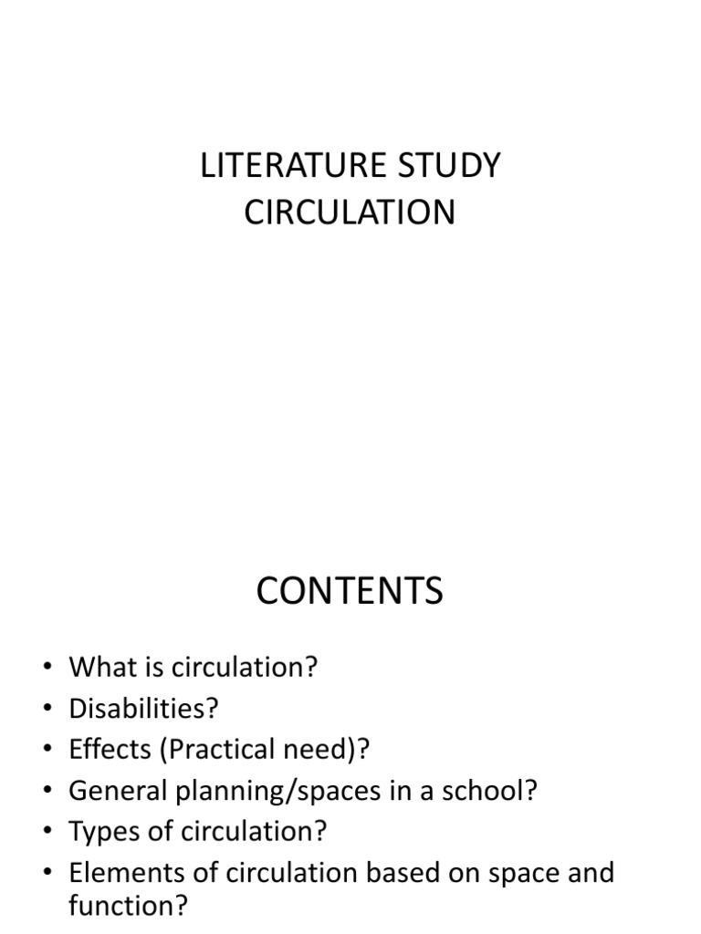 Circulation Design Considerations for Inclusive Schools: A Study of ...