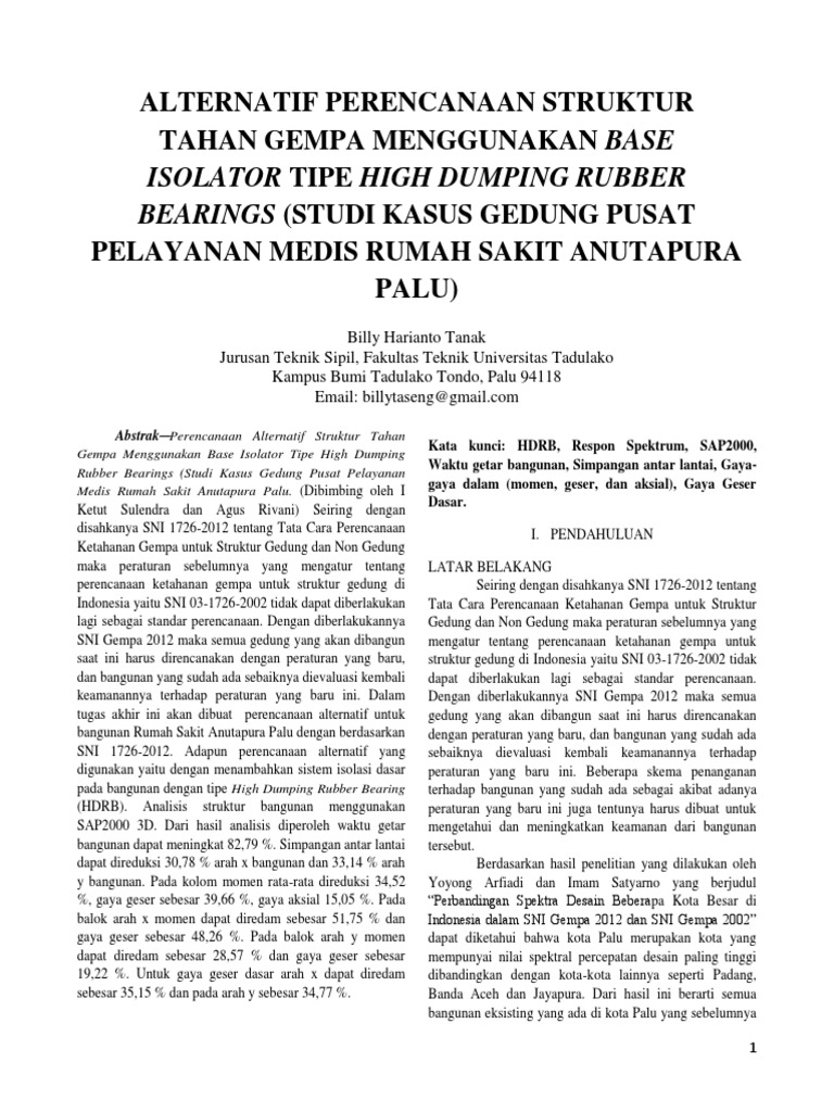 JURNAL TA Base Isolator | PDF