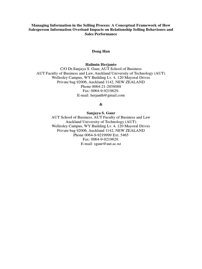 Contoh Extended Abstract | PDF | Sales | Conceptual Model