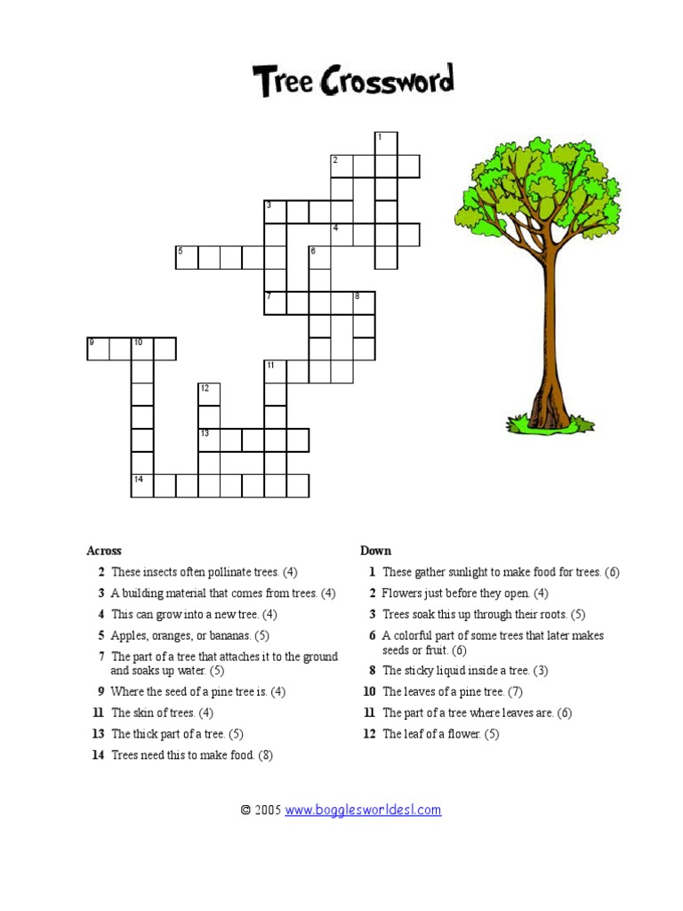 Tree Crossword | PDF