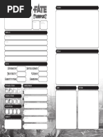 Fate Core Character Sheet | PDF