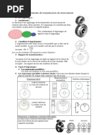 CHAPITRE 6 - Les Engrenages | PDF | Cinématique | Machine