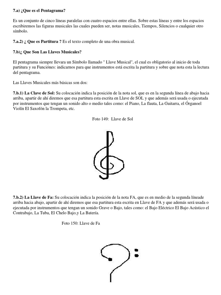 Notas Musicales | PDF | Clave | Composiciones Musicales