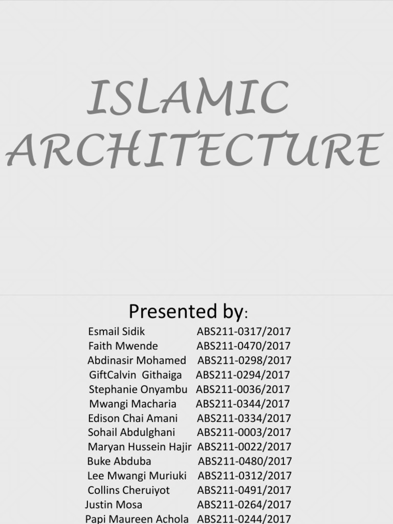 Islamic Architecture | PDF | Mosque | Religion And Belief