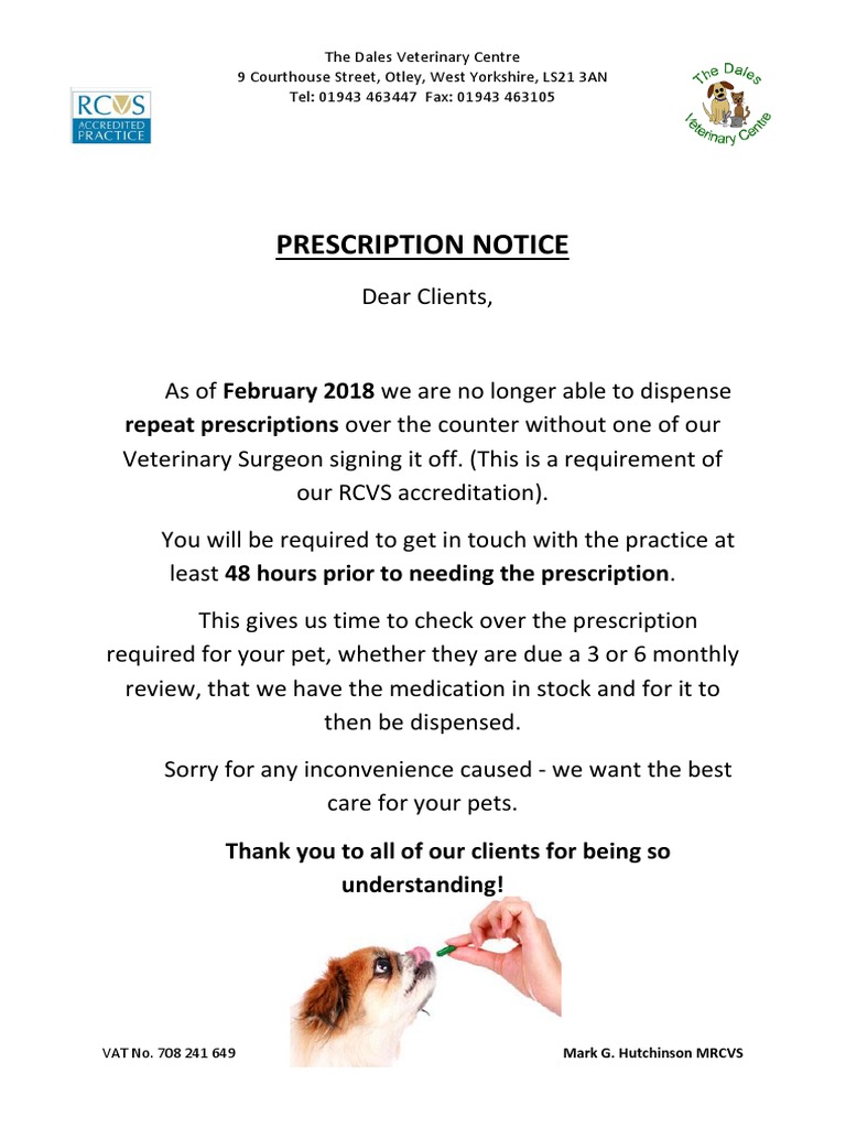 Prescription Notice | PDF