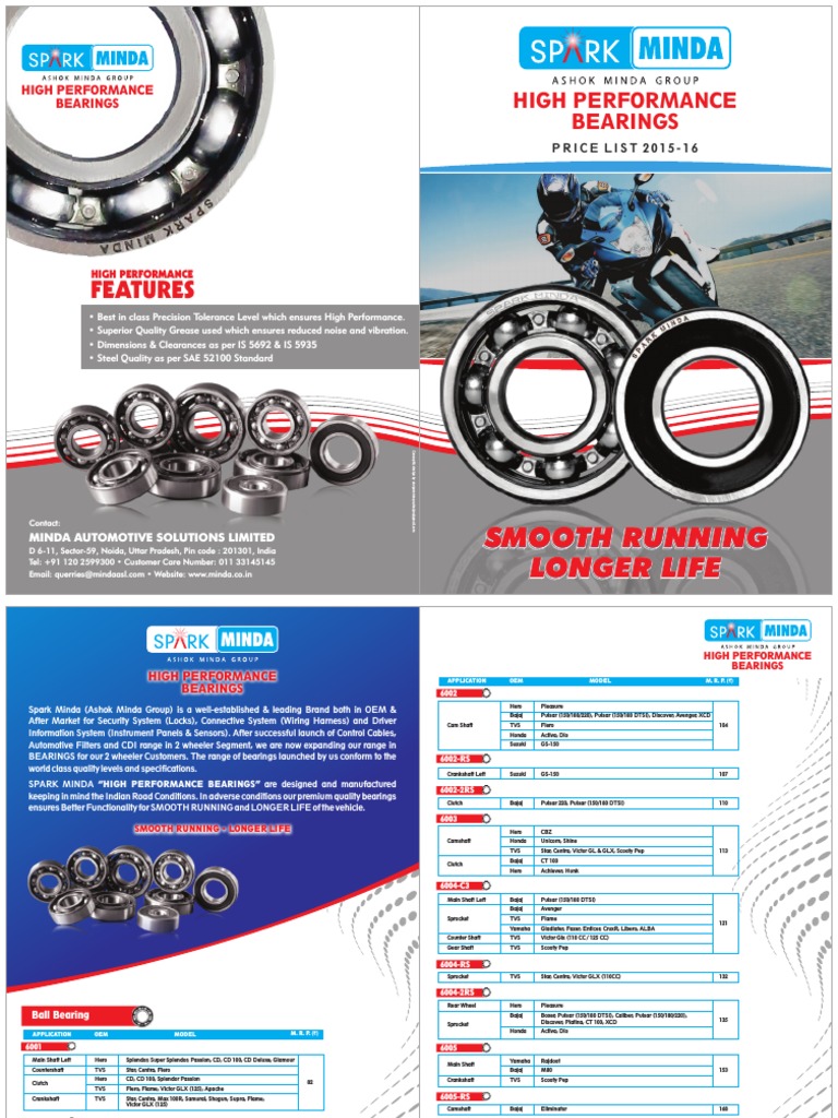 Price List Bearing | PDF | Bearing (Mechanical) | Vehicle Technology