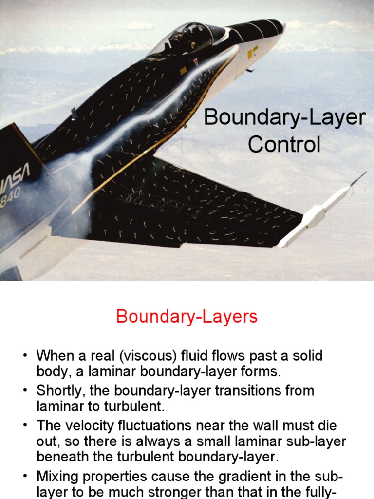 Boundary Layer Control | PDF | Boundary Layer | Lift (Force)