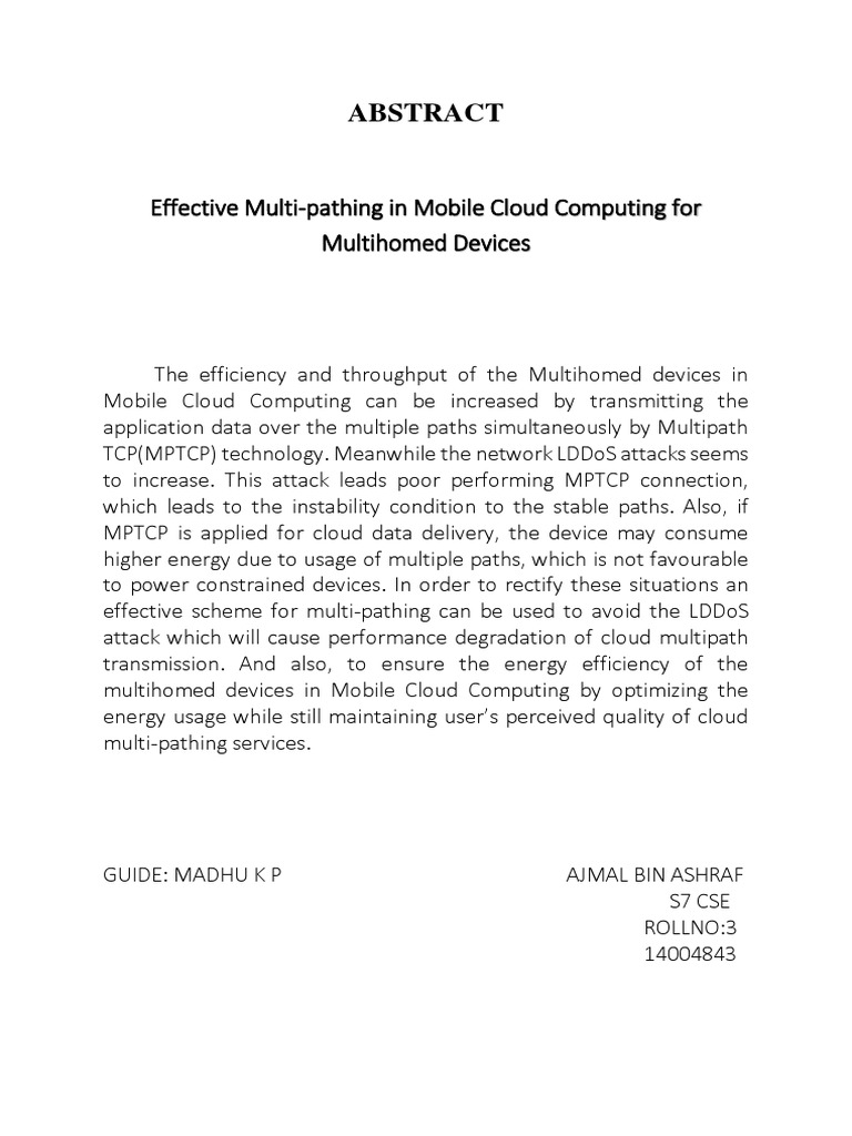 Effective Multi Pathing | PDF | Computers
