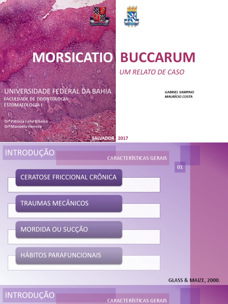Morsicatio Buccarum: Estudo de Caso | PDF | Bem-estar | Médico
