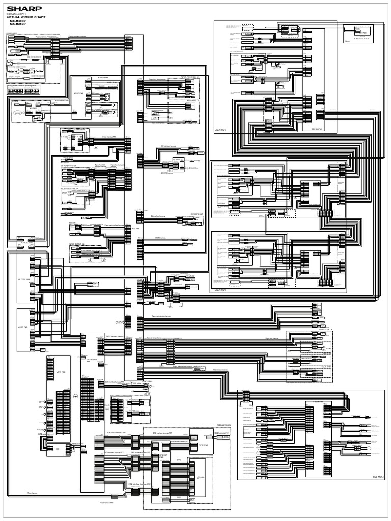 Sharp Mx-b400p Mx-b380p Wiring Diagrams | PDF | Military Aviation | Jet Aircraft