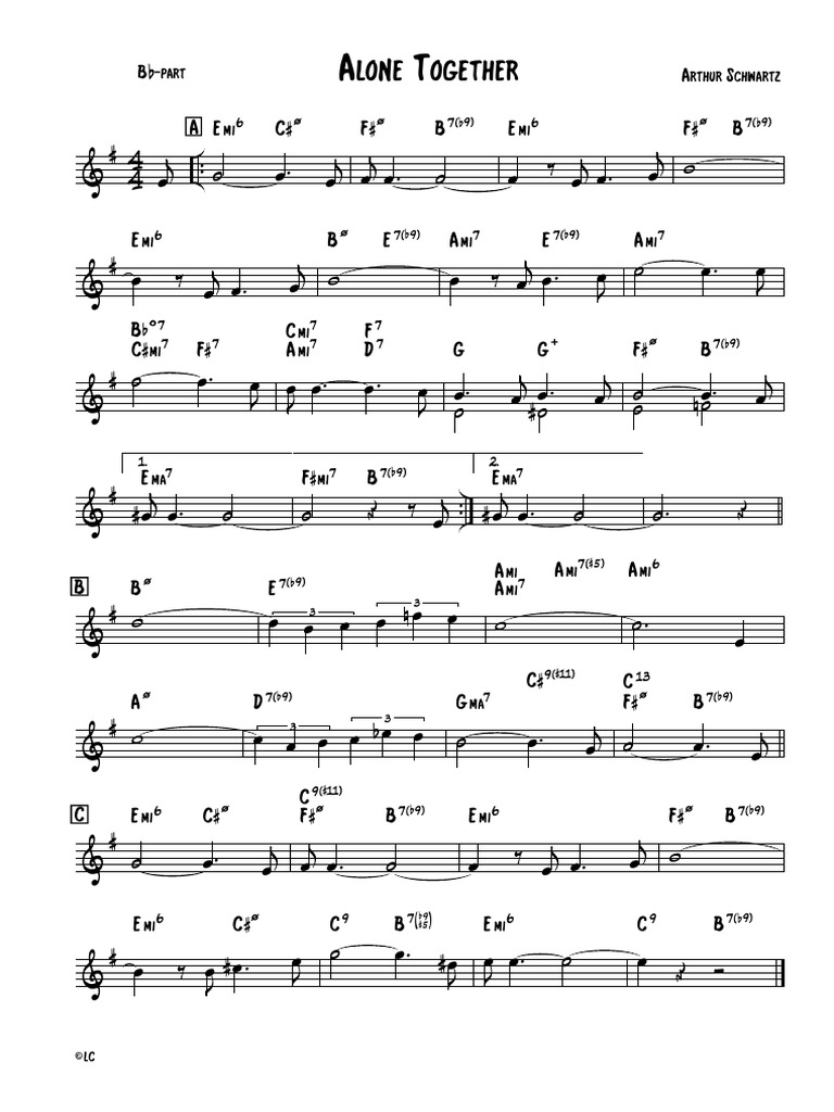 Alone Together Bb-Part