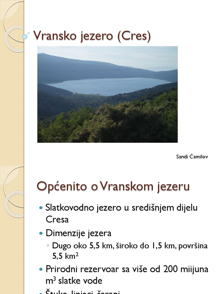 Vransko Jezero (Cres) | PDF