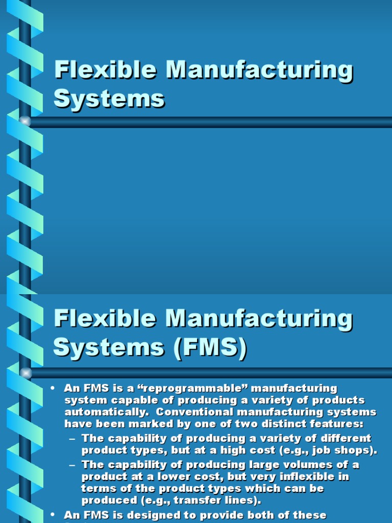 Overview of Flexible Manufacturing Systems | PDF | Automation ...