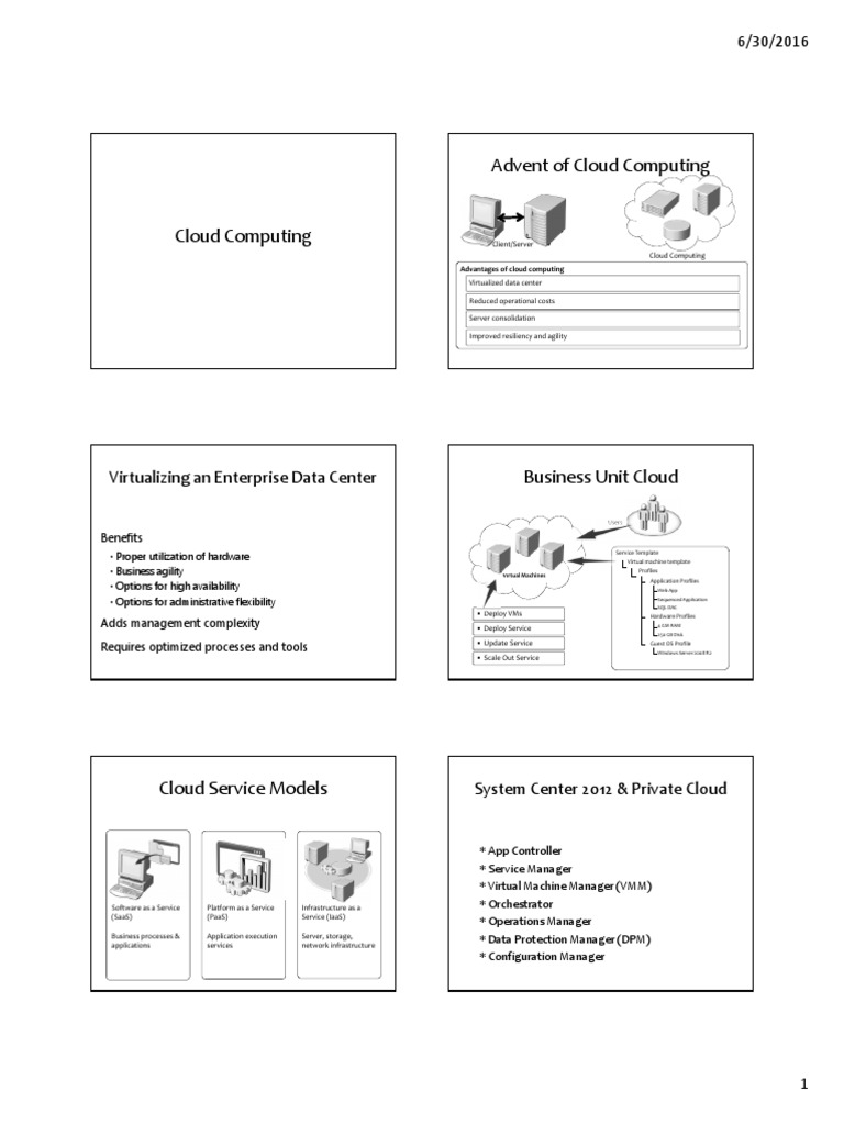 Advent Of Cloud Computing Benefits Pdf Platform As A Service