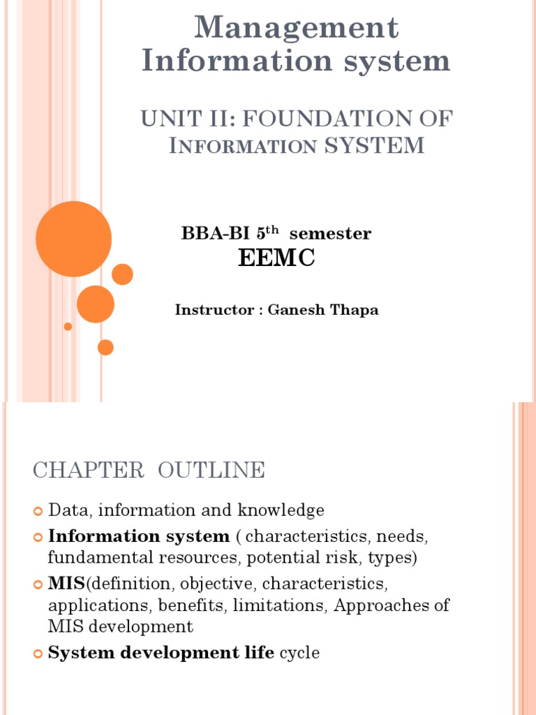 Chapter 2 Fundamentals of Information System | PDF | Information System ...