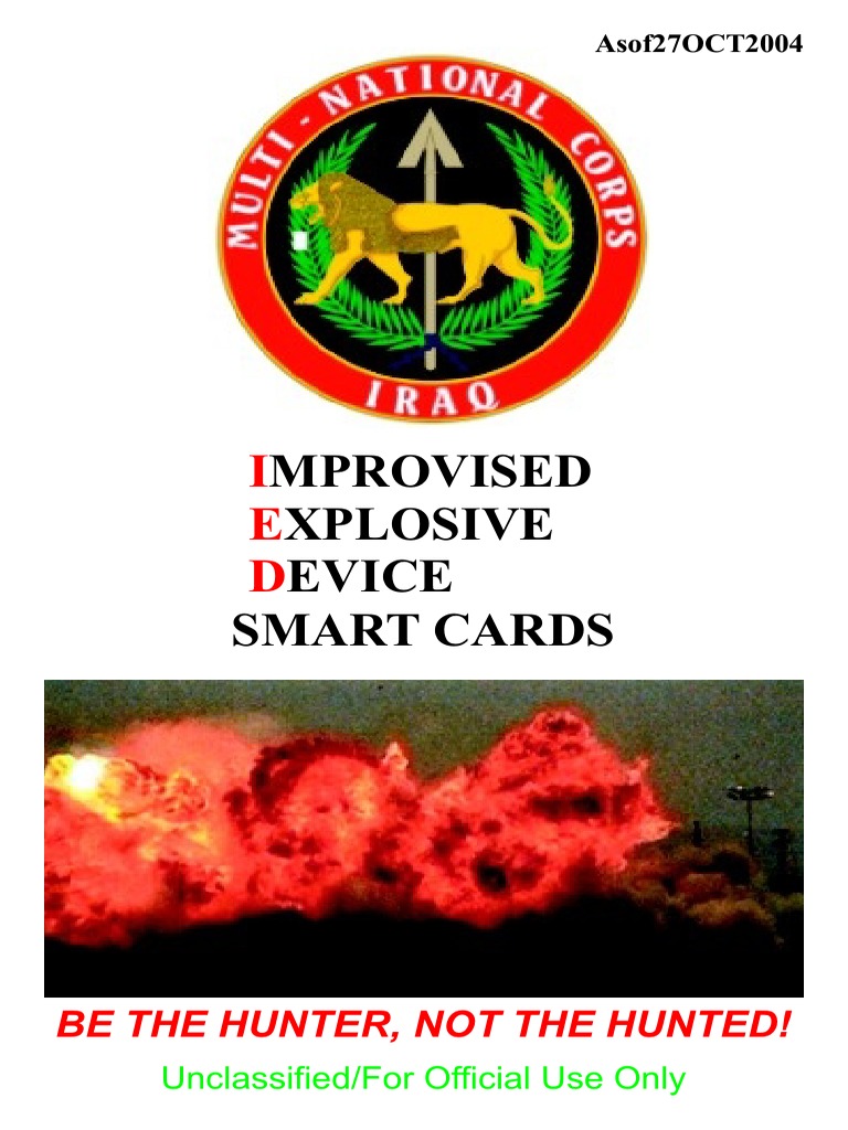 IED Smart Cards PDF | PDF | Improvised Explosive Device | Trunk (Car)